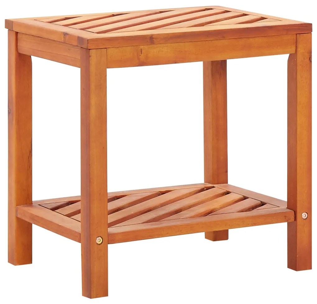 44067 vidaXL Odkládací stolek z masivního akáciového dřeva 45 x 33 x 45 cm