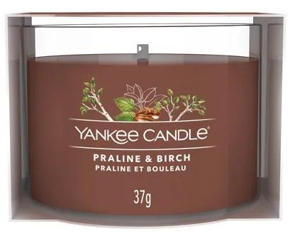 Yankee Candle Votivní svíčka ve skle Praline & Birch, 37g