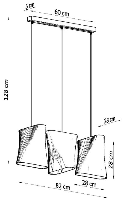 BLUM 3 Závěsné světlo, černá SL.0772 - Sollux