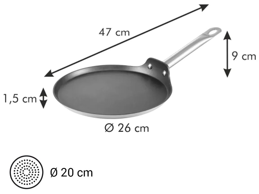 Pánev na palačinky GrandCHEF ø 26 cm