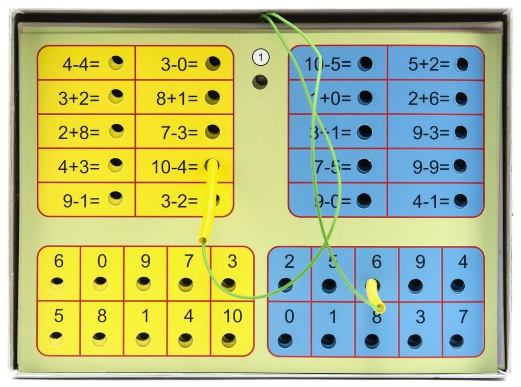 Voltik toys Sčítání a odčítání společenská hra na baterie v krabici 22x16x3cm
