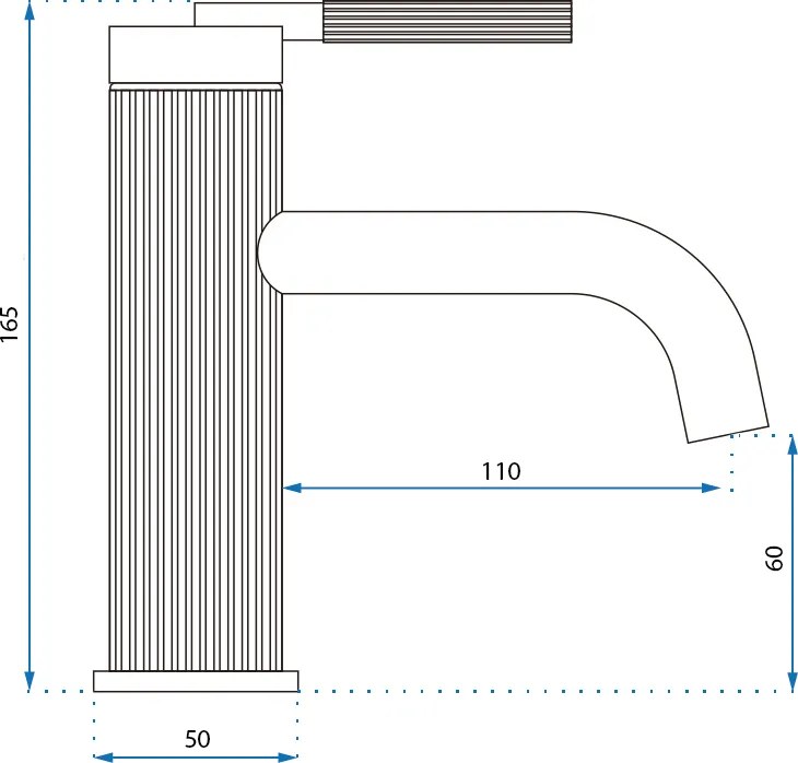 Rea Argon, umyvadlová baterie h-165, měděná matná, REA-B2089