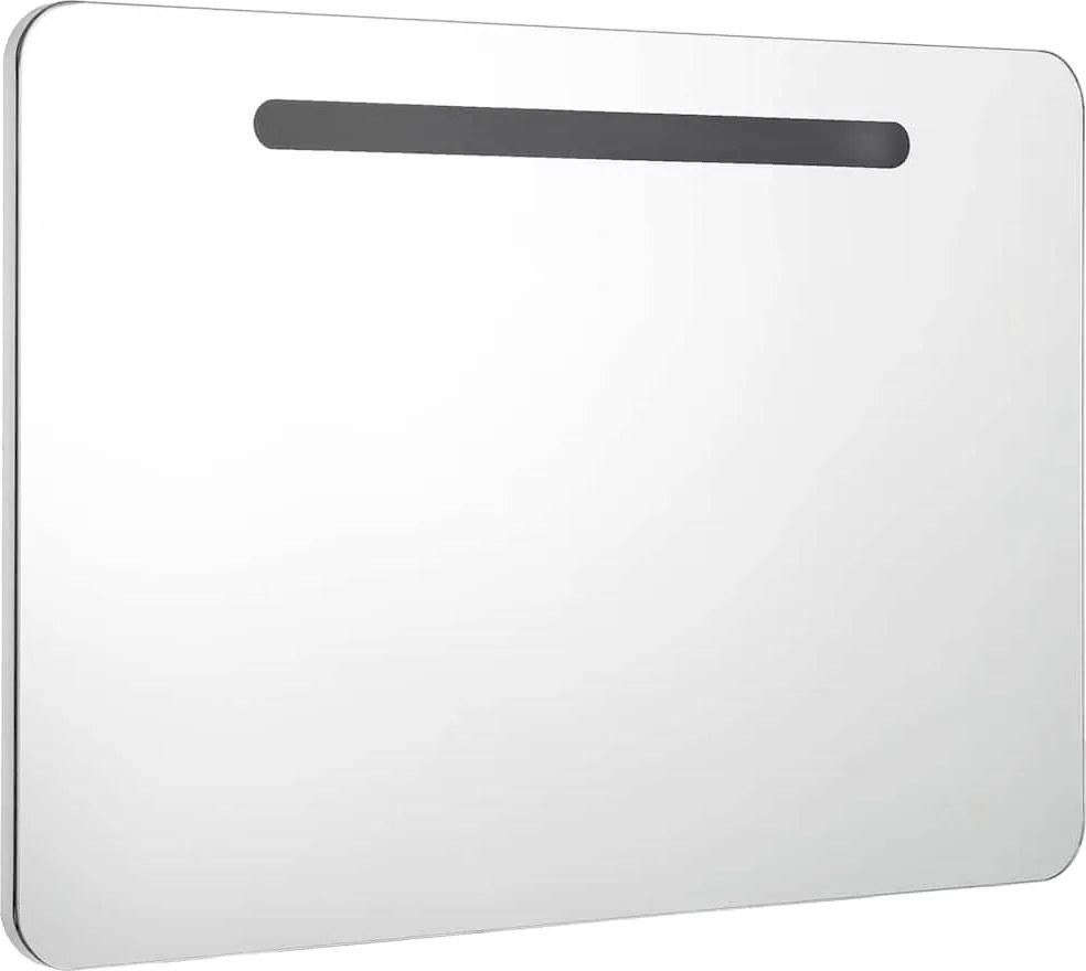 LED koupelnová skříňka se zrcadlem 80 x 9,5 x 55 cm 285120