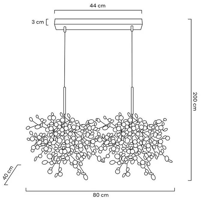 Designové závěsné svítidlo Monete Double Barva: Chrom