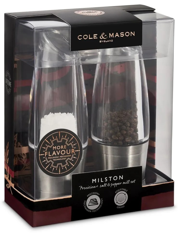 Cole&Mason Sada mlýnků na pepř a sůl Milston