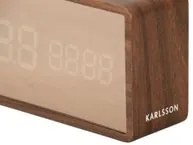 Designové LED hodiny - budík KA5878DW Karlsson 15cm