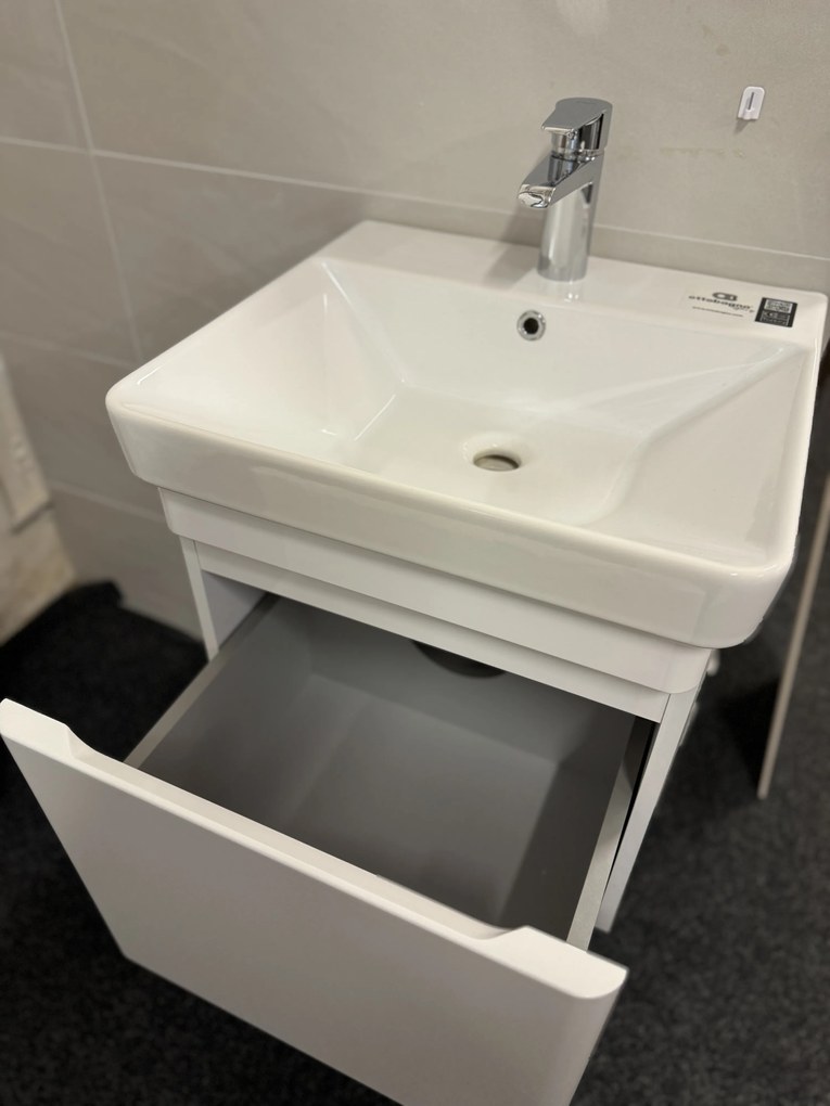 Lavedo Vivace White Air 50 koupelnová skříňka s umyvadlem, lesk