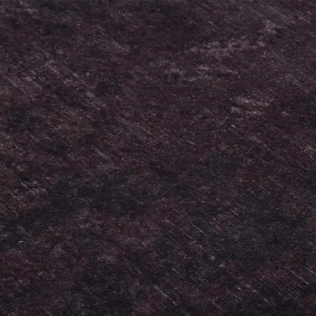 Koberec pratelný černý a zlatý 400 x 300 cm 136629