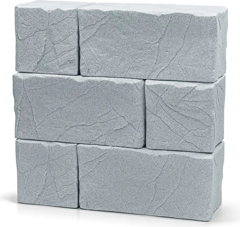Sud na dešťovou vodu Stones Block 400 l světle šedý