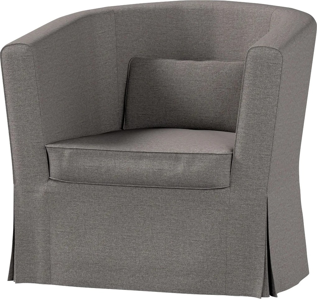 Potah na křeslo IKEA Ektorp Tullsta barva šedá látka pletený vzor
