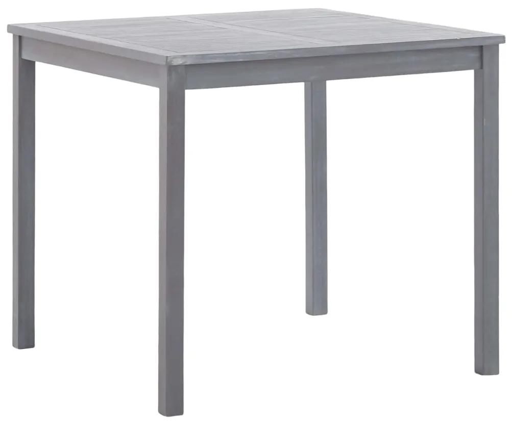 46324 vidaXL Zahradní stůl šedý 80 x 80 x 74 cm masivní akáciové dřevo