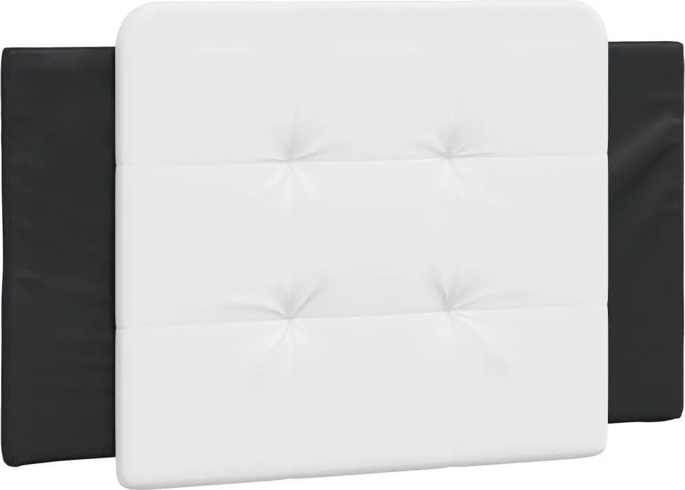 Rám postele s LED bez matrace Zadar černý a bílý 90x200 cm 3214087