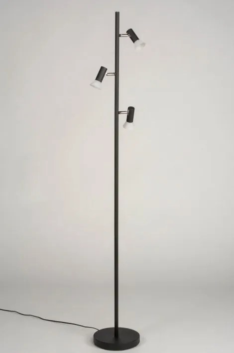 Stojací designová lampa Black Tom