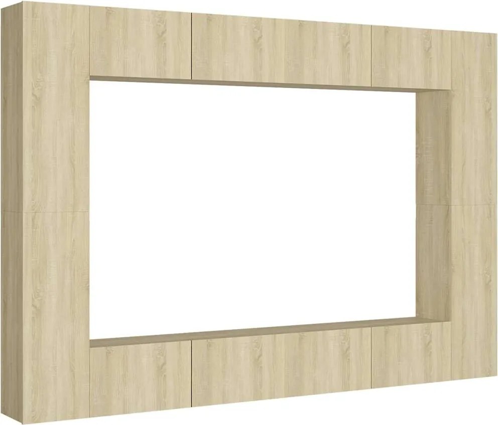 8dílný set TV skříněk dub sonoma kompozitní dřevo 3078985