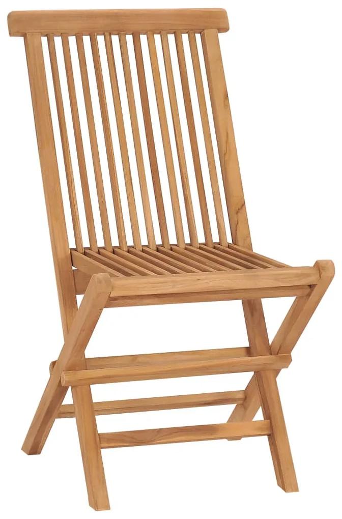 Skládací zahradní židle 6 ks masivní teakové dřevo,  3096591