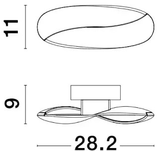 Designové stropní svítidlo Infinity