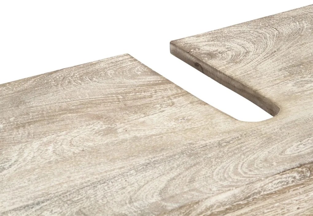 furniture-nabytek.cz - Masivní spodní dřezová skříňka Patinor Mango, lakovaná, přírodní – 73×33×61 cm
