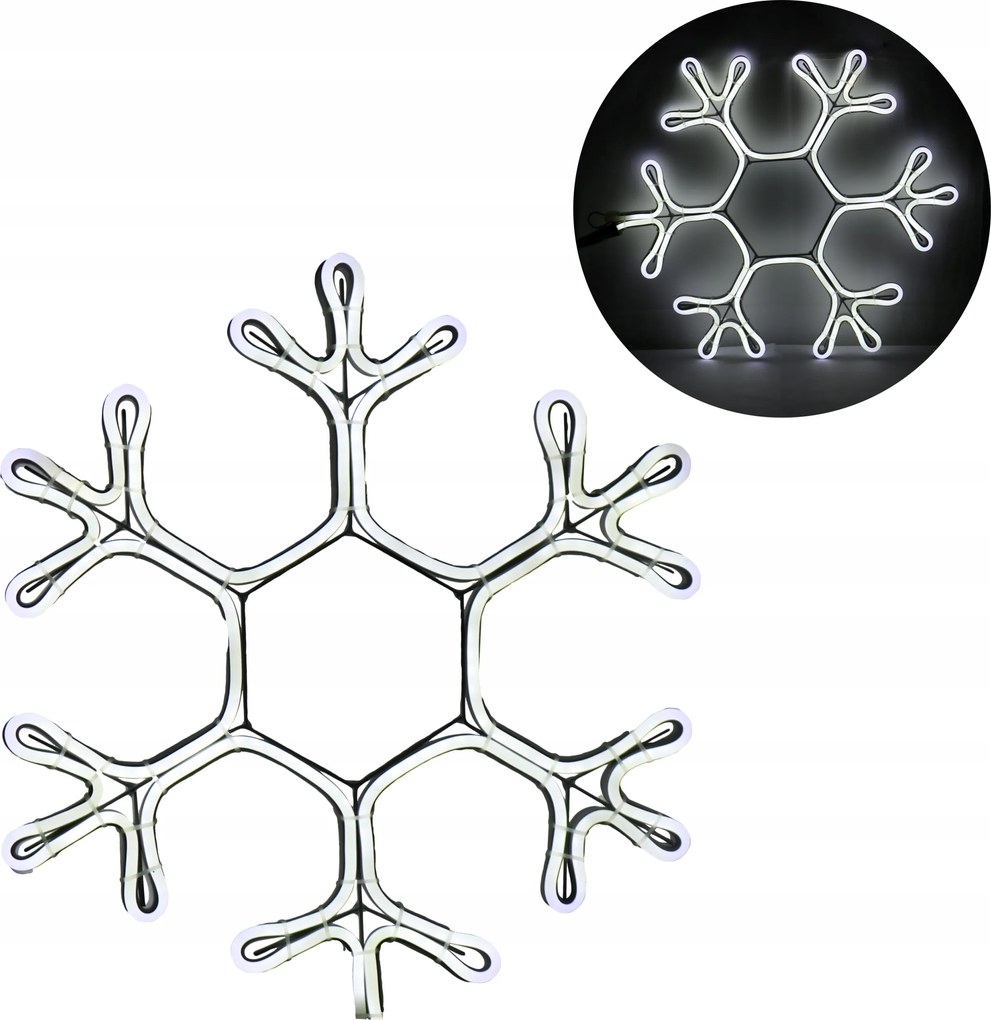 Světelná Dekorace Sněhová Vločka Neon dekorace