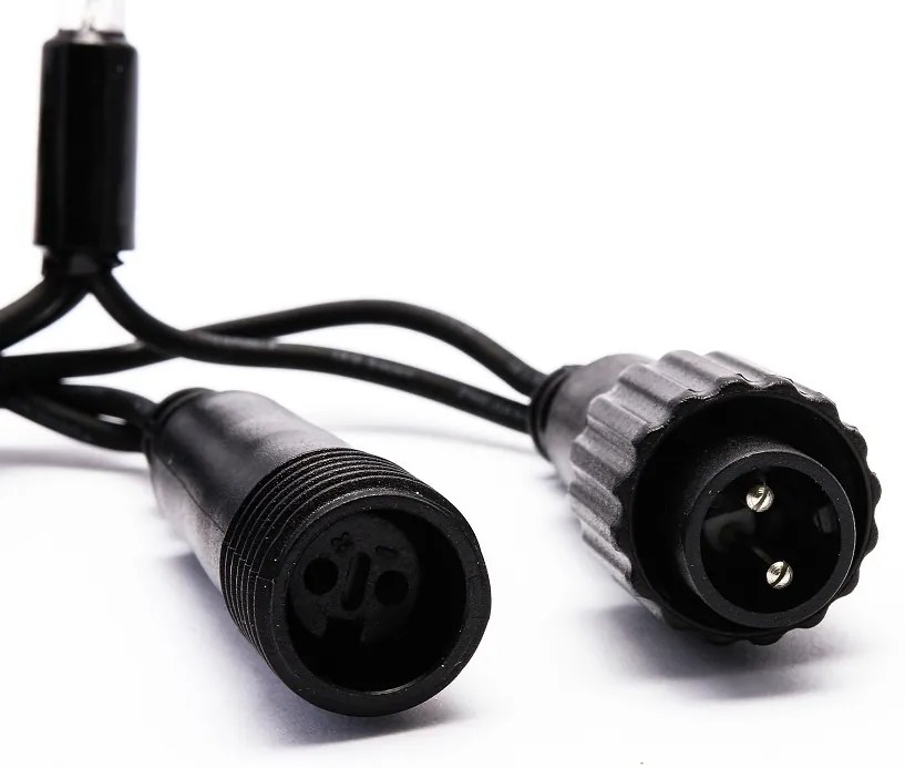 Easy Fix LED party osvětlení, 5 m, venkovní, 10 kouliček, 70 barevných diod, černý kabel, IP67, prodlužovací