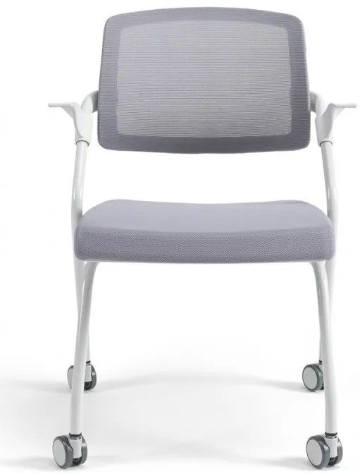 Office Pro Konferenční židle na kolečkách Bestuhl U20 WHITE — více barev, stohovatelná Modrá