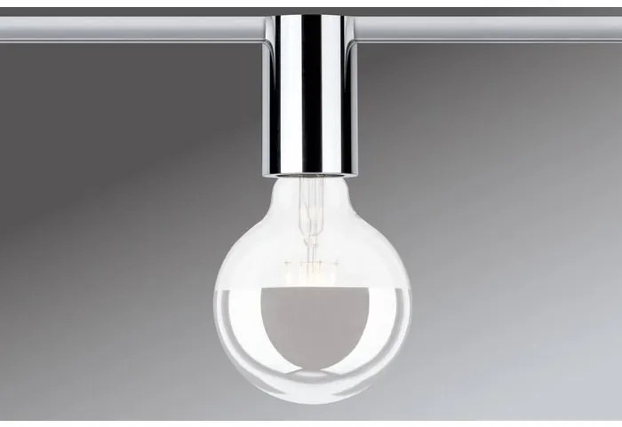 P 95200 URail spotové svítidlo Ceiling Socket chrom stmívatelné max. 20W E27 - PAULMANN