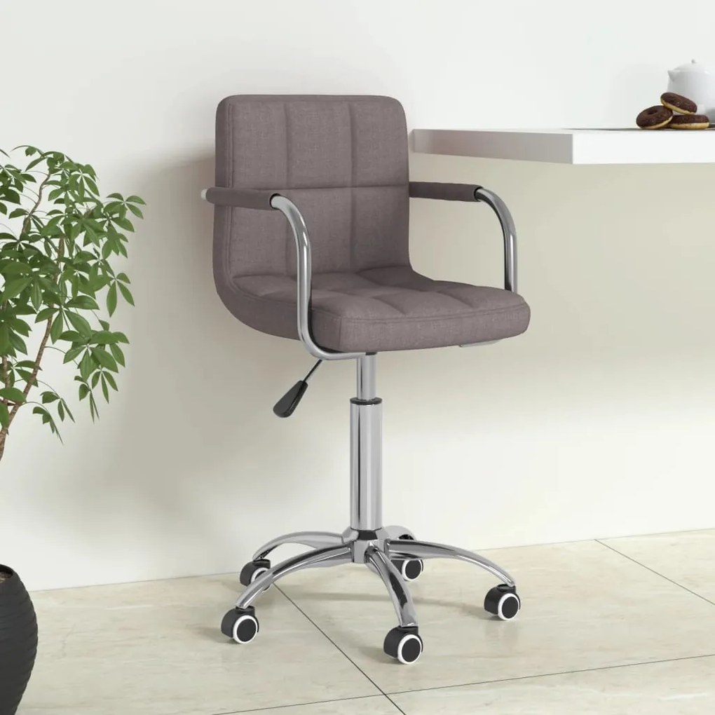 Otočná kancelářská židle taupe textil 334676