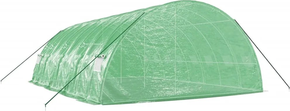 Skleník s ocelovým rámem zelený 48 m² 8 x 6 x 2,85 m 3188107
