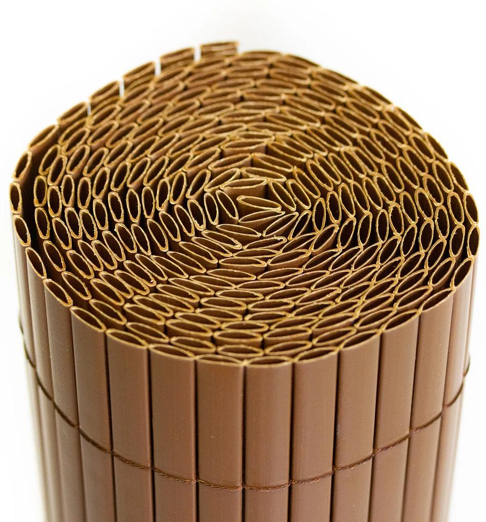 Bambusová rohož hnědá, rozměr role 1,5x3,0 m