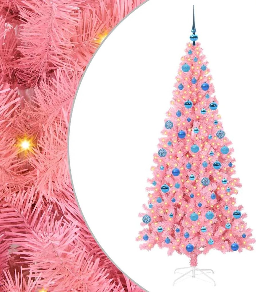 Vánoční stromeček Růžová 180 cm PVC 3396436