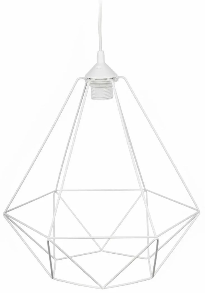 Závěsná lampa Paris Diamond 35 cm bílá