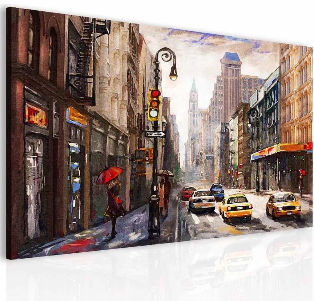 Malvis ® Obraz malovaná ulice Velikost (šířka x výška): 120x80 cm