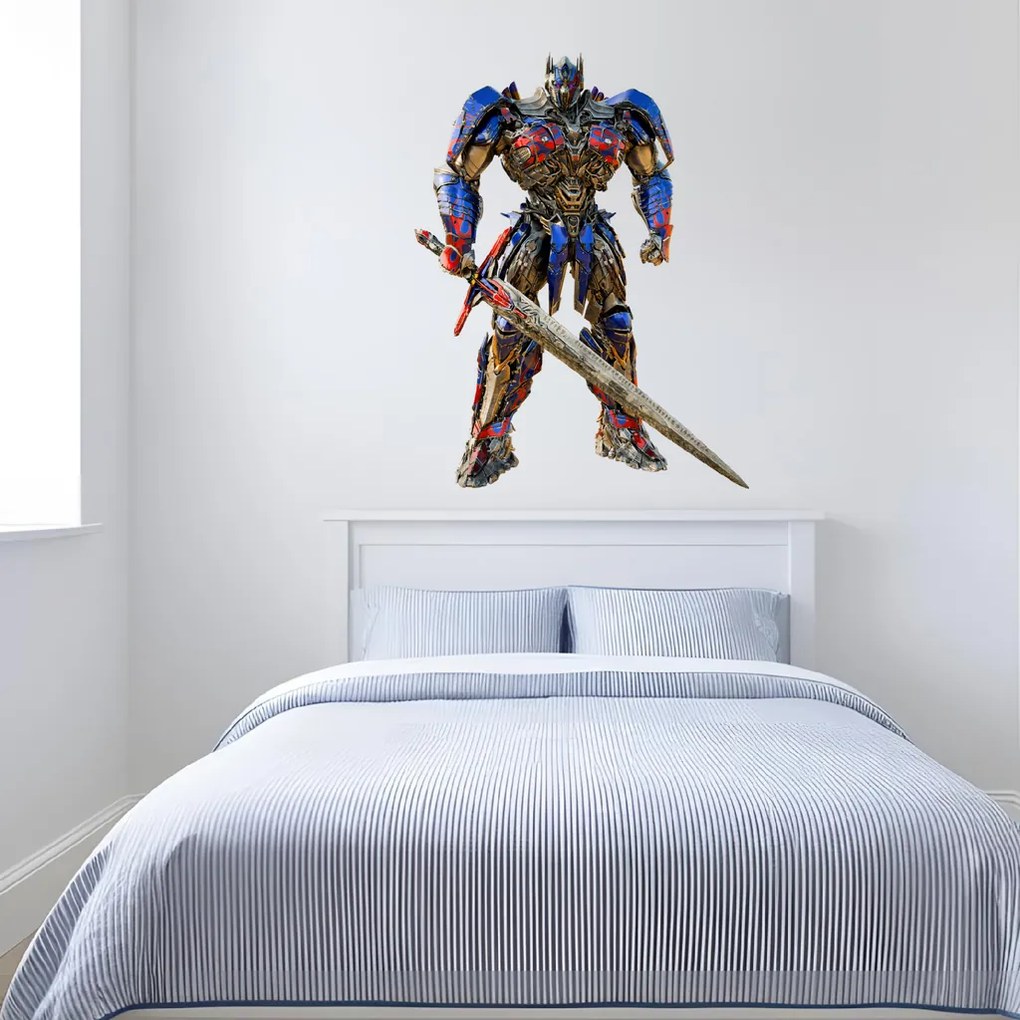 Textilní samolepka na zeď "Transformer - Optimus Prime"
