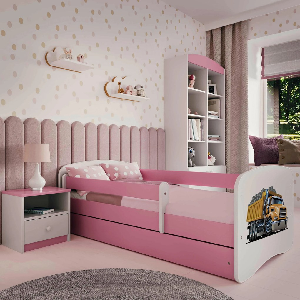 XXXLutz POSTEL PRO DĚTI A MLÁDEŽ 80/160 cm, bílá, pink MID.YOU - Dětské pokoje sestavy - 002142000240