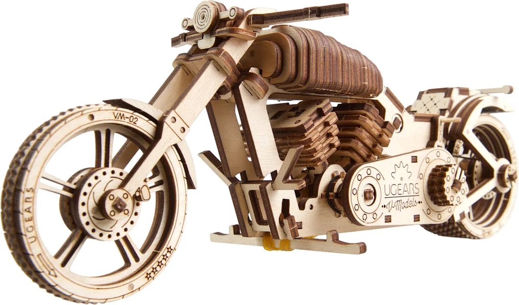 Ugears 3D mechanické puzzle Motorka 189 ks