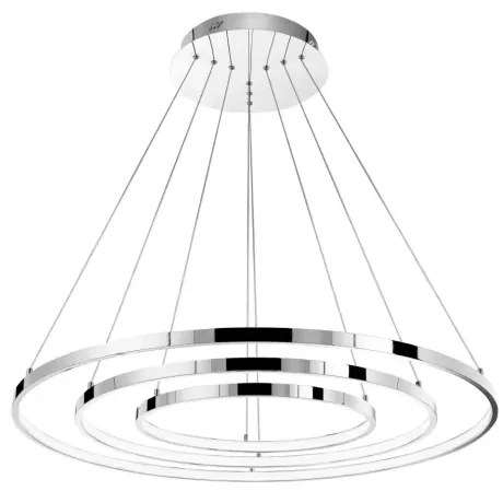 LED lustr Aria 135W 80 chrome