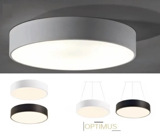 ACA DECOR LED závěsné svítidlo OPTIMUS 32W/230V/3000K/2560Lm/120°/IP20, Flicker free, kruhové bílé