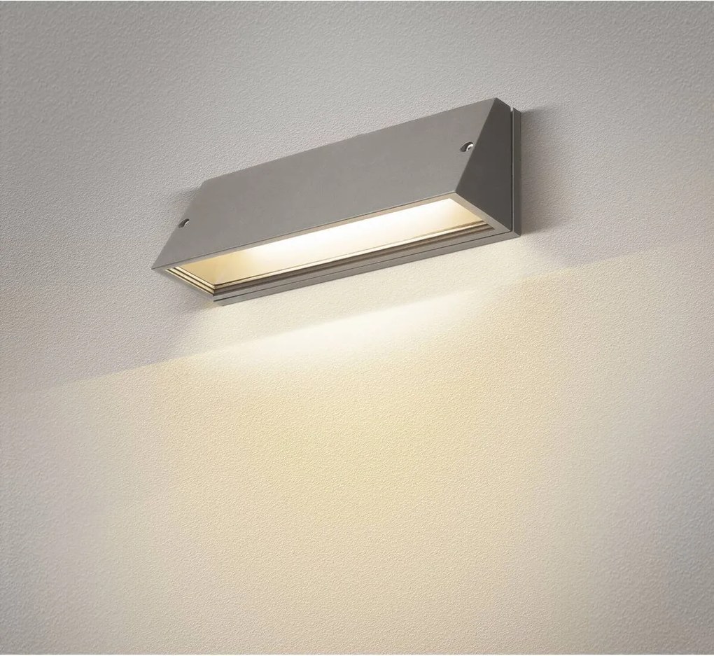 LA 1003454 PEMA® WL venkovní nástěnné svítidlo LED, Šedá CCT přepínač 3000/4000K - BIG WHITE (SLV)