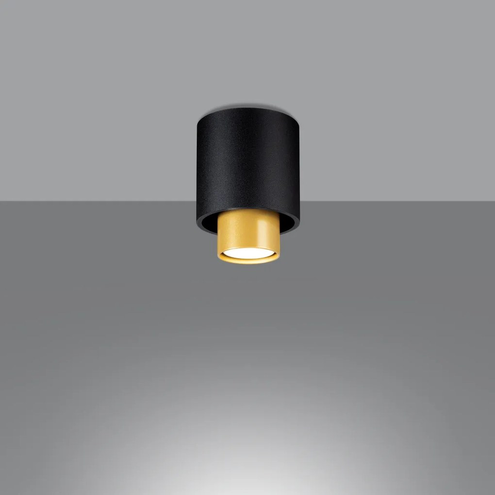 Sollux Lighting Stropní svítidlo NESI Černá