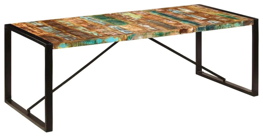 vidaXL Jídelní stůl 220 x 100 x 75 cm masivní recyklované dřevo