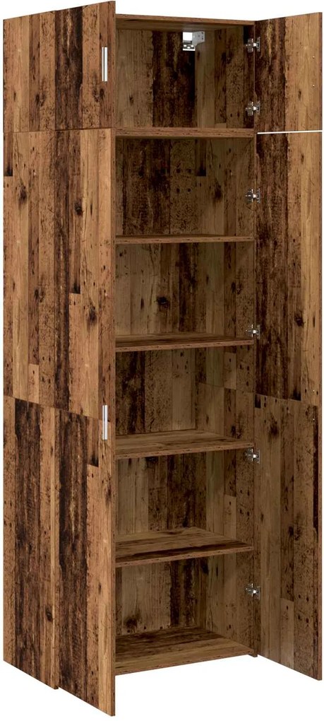 Úložná skříňka 2 ks Staré dřevo 80 x 42,5 x 225 cm 3394515