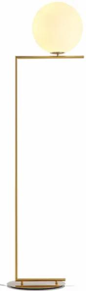 DANLUX Zlatá stojací lampa Sagre, šířka 20cm