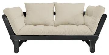 sofa BEAT by Karup - 73*162 cm black (černá) + futon beige 747