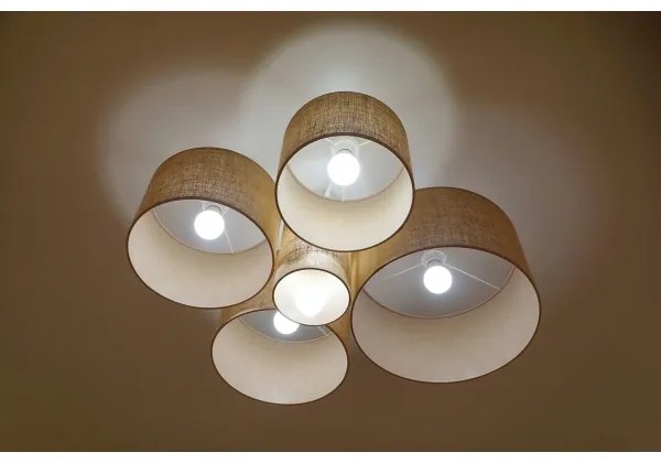 Duolla - Stropní svítidlo ROLLER PENTO 5xE27/60W/230V béžová