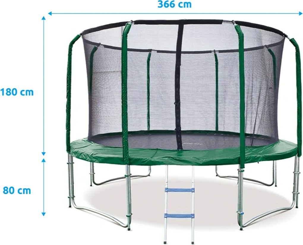 Marimex 366 cm + vnitřní ochranná síť + žebřík 19000101