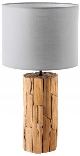 Noble Home Přírodní dřevěná stolní lampa Roots II