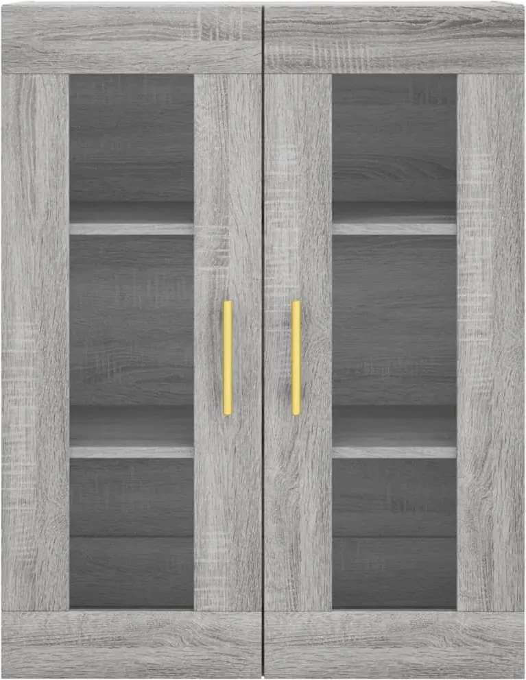 Skříň highboard šedá sonoma 69,5 x 34 x 180 cm kompozitní dřevo 3198335