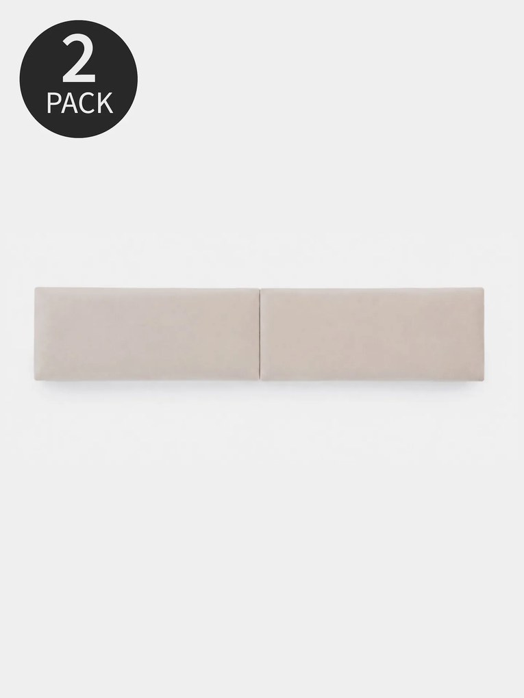 Sinsay - Obdélníkové čalouněné panely 2 pack - béžová