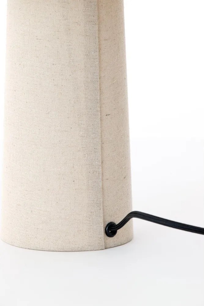 Bílá stolní lampa s textilním stínidlem (výška 50 cm) Musaby – Light & Living