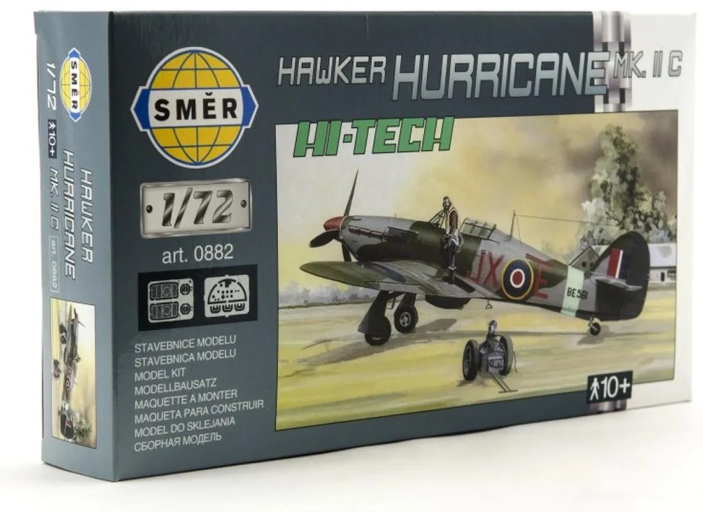 Model Model Hawker Hurricane MK.II HI TECH 1:72 16,9x13,6cm v krabici 25x14,5x4,5cm