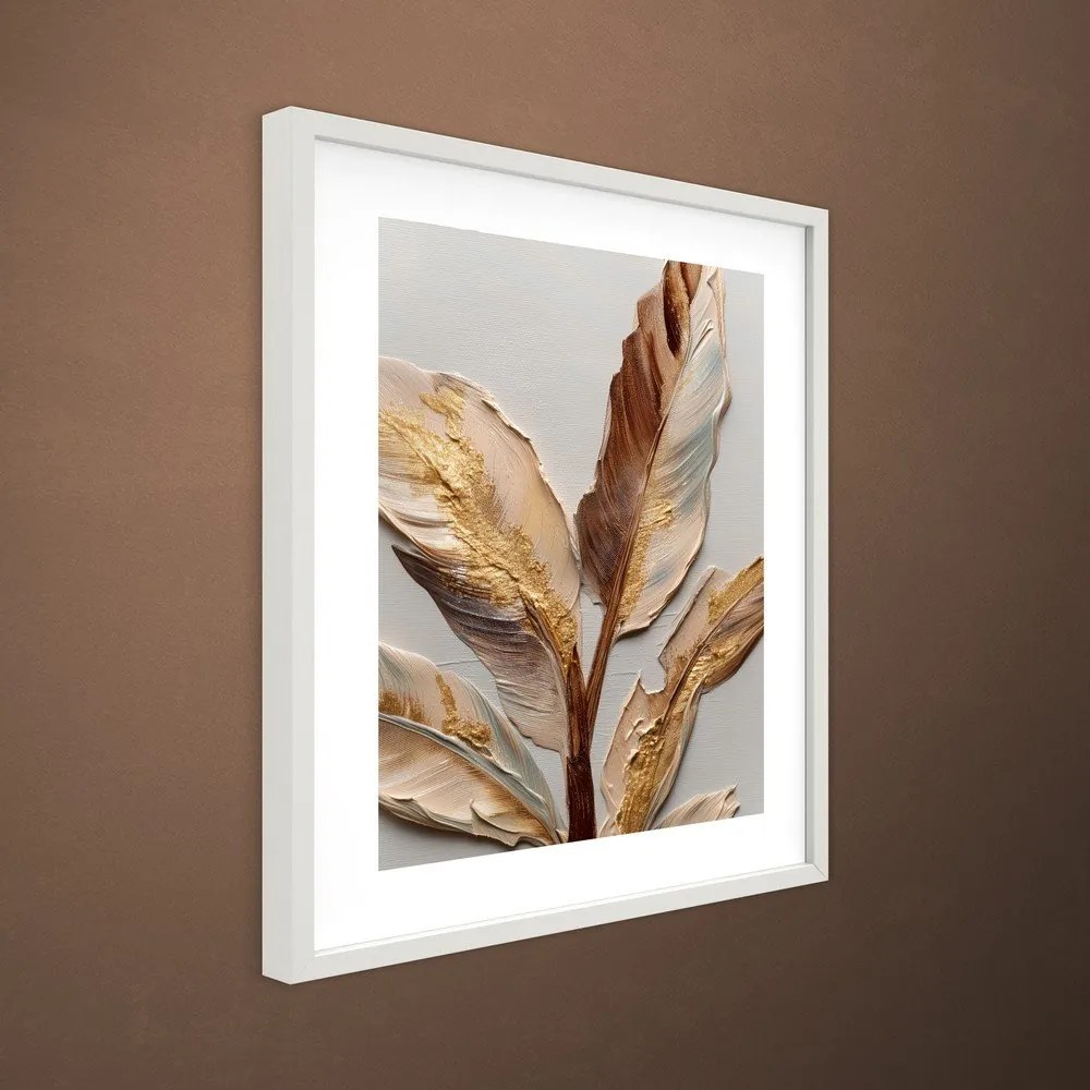 Tištěný obraz s rámem 40x50 cm Golden Strelitzia – Styler